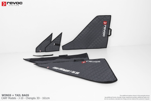CARF Models - J-10 - Chengdu 3D - 63 in - 161 cm - REVOC Wing Bags