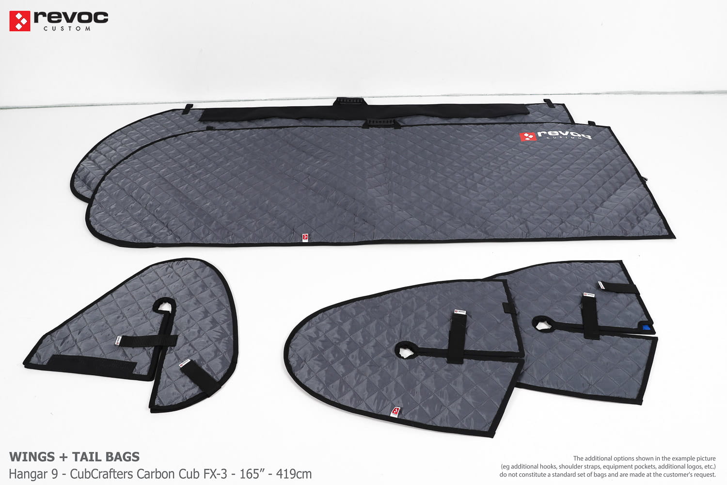 Hangar 9 - CubCrafters Carbon Cub FX-3 - 165in - 419cm - REVOC Wing Bags